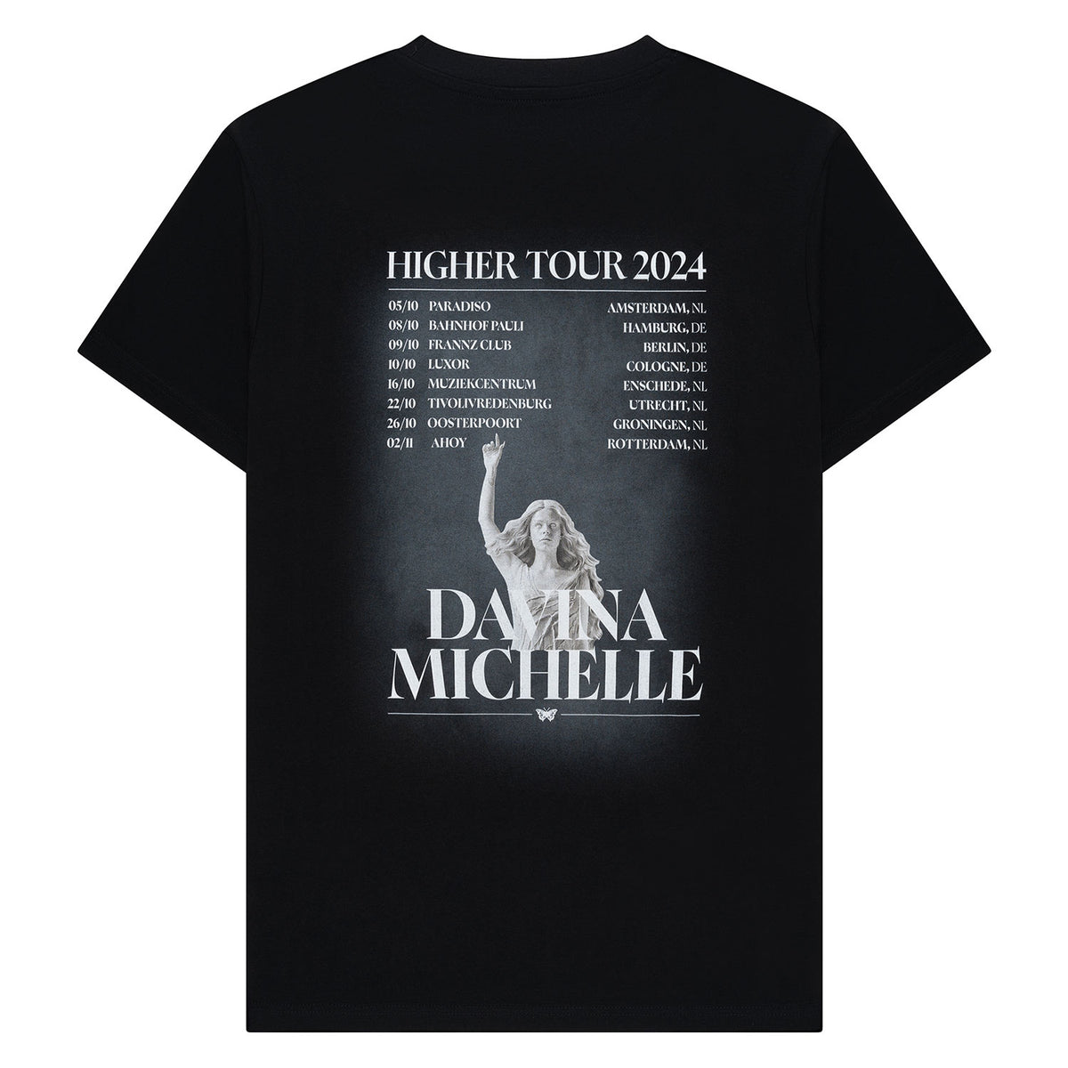 Higher tour 2024 tee black – Davina Michelle